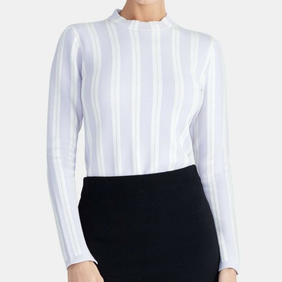 RACHEL Rachel Roy | Sweaters | Rachel Roy Collection Stripe Mock Neck ...